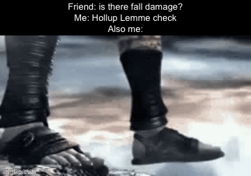 Checking for fall damage time - Imgflip