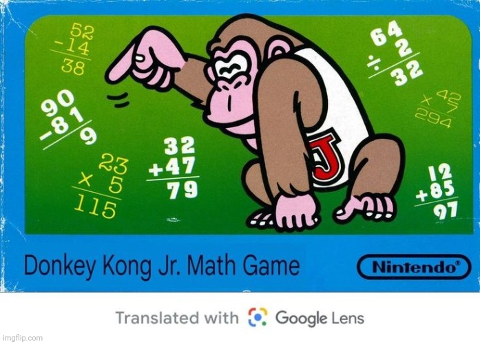 Donkey Kong Jr math #famicom - Imgflip