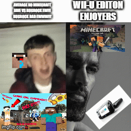 java vs bugrock? *wii-u has chatted the enter* - Imgflip