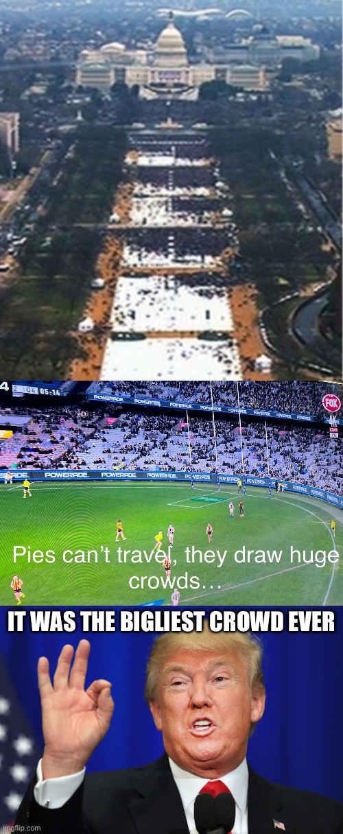 Image tagged in obama trump inauguration crowds,worst trade deal - Imgflip