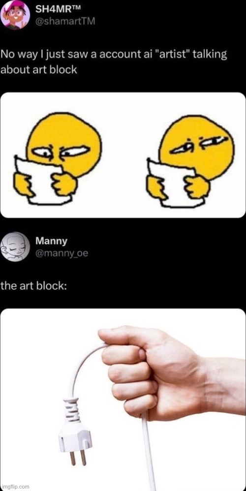 shut up lil bro you don’t have art block you just ran out of generator ...