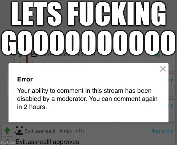 My first deserved ban in MSMG - Imgflip