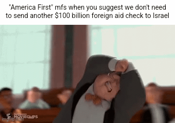 You are not "America First" if you support foreign aid - Imgflip