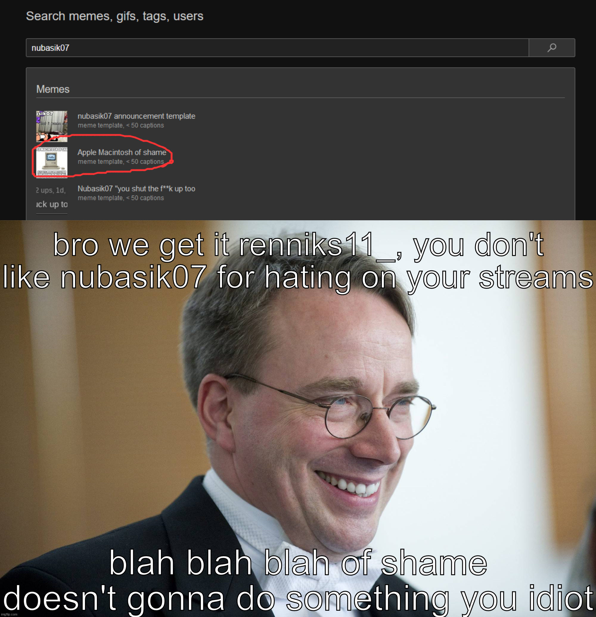 Image tagged in linus torvalds - Imgflip