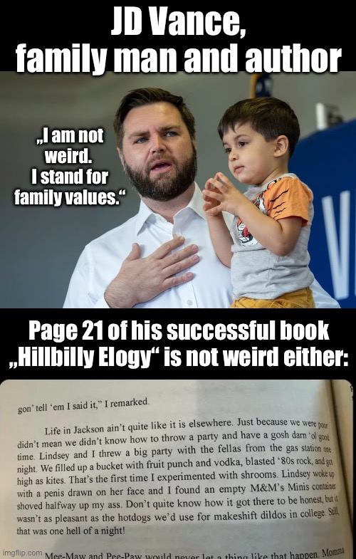 Family Man JD Vance - Imgflip
