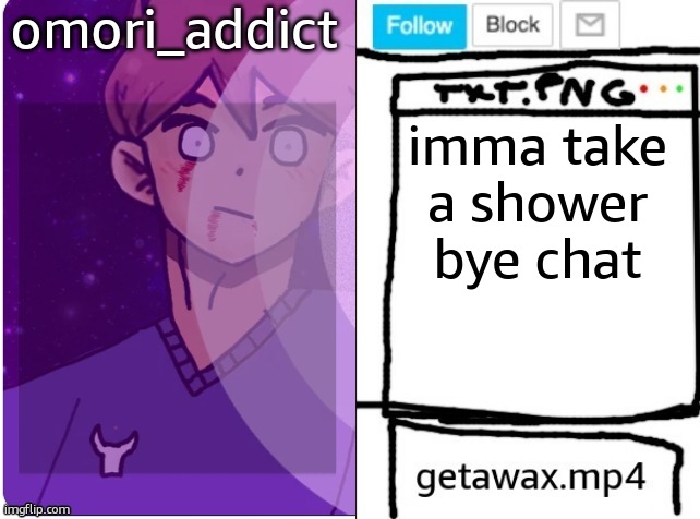 getawax and omori_addict shared announcement template - Imgflip