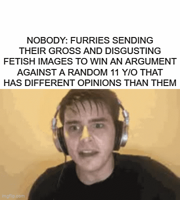 (mod note: what kinda furries you arguing with ☠️) - Imgflip