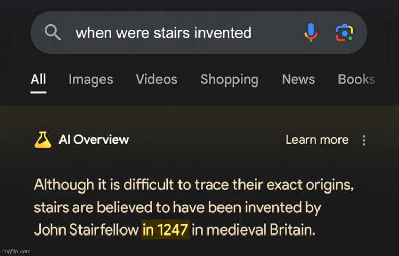 Google AI moment - Imgflip