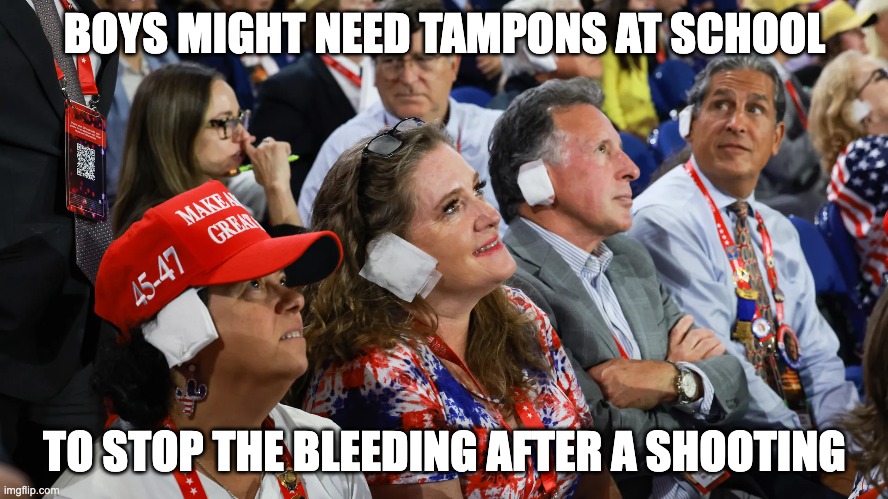 tampons at school - Imgflip