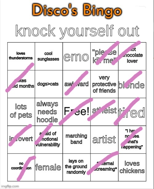 Disco's Bingo - Imgflip