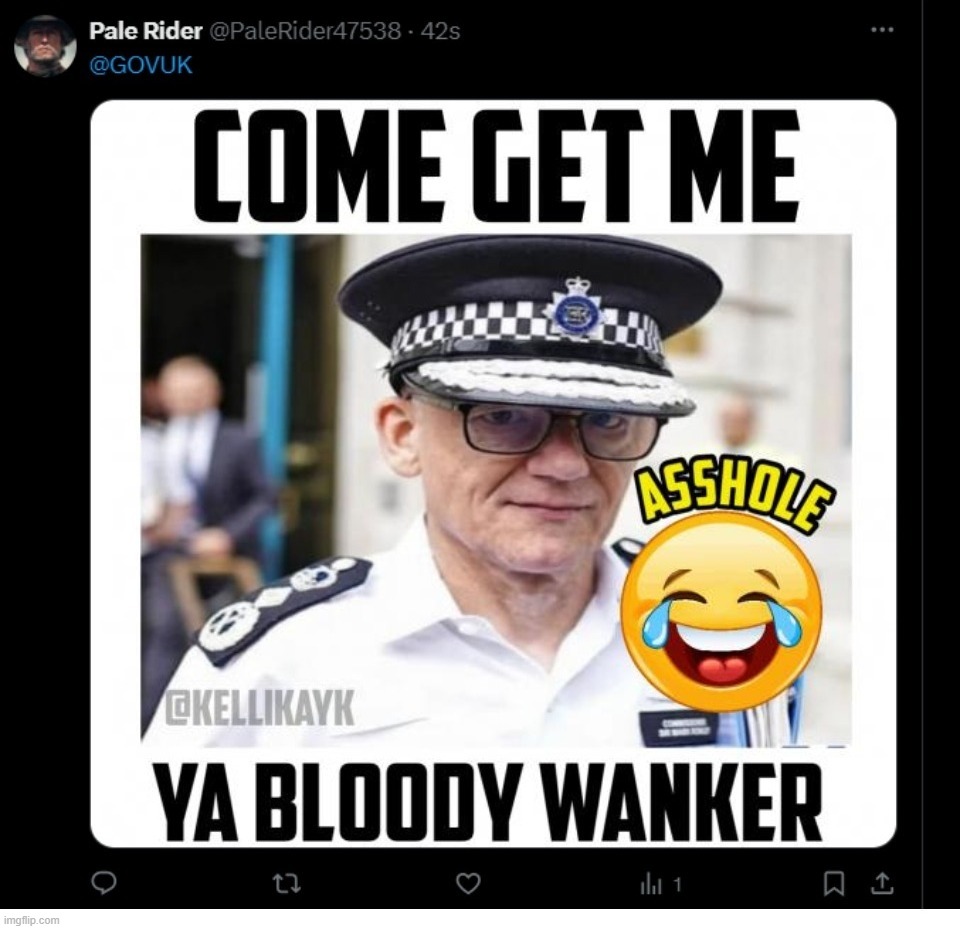 Come Get Me Ya Bloody Wanker! - Imgflip