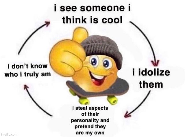 and then i lose all the aspects and personality and just become boring ...