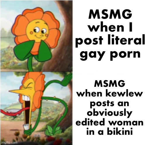 reverse cuphead flower - Imgflip