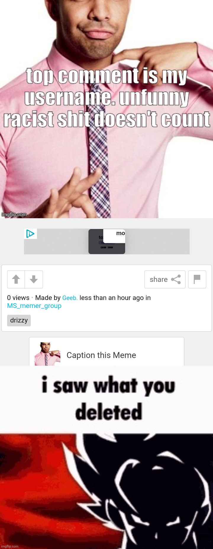 Image tagged in i saw what you deleted - Imgflip