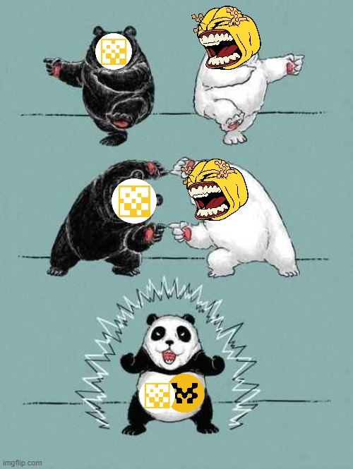 2 Bears Equal To Panda - Imgflip