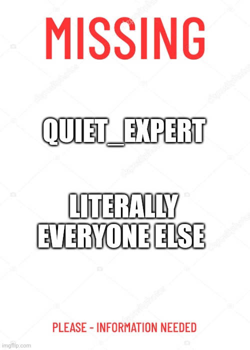 Missing Poster - Imgflip