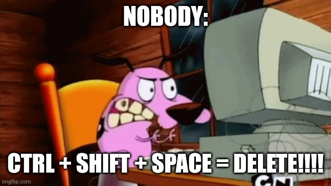 Angry Courage at the Computer - Imgflip