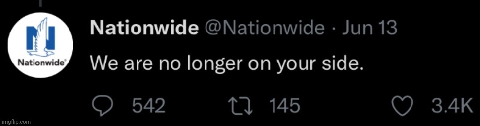 We are no longer on your side. - Imgflip