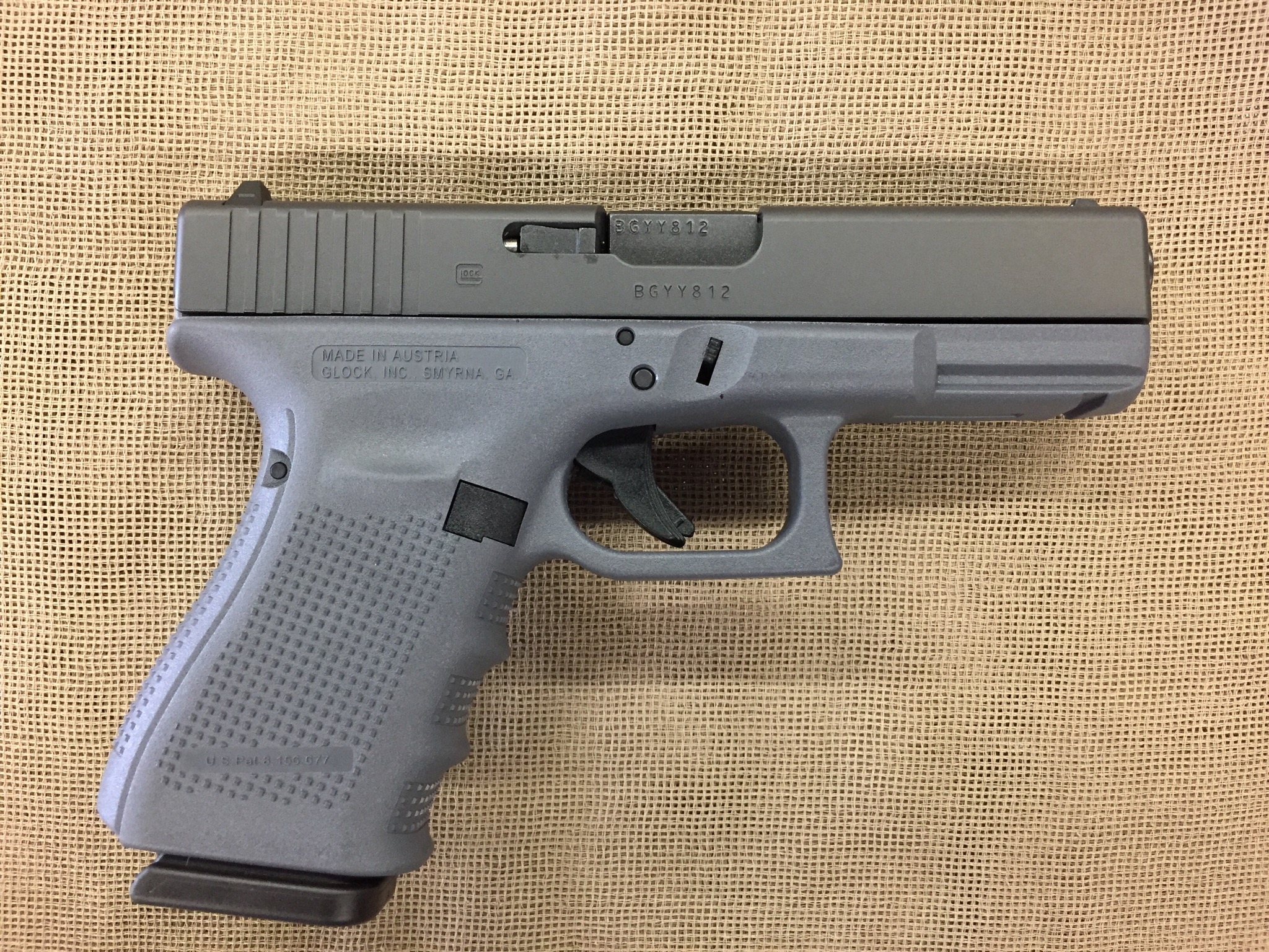 Glock 19 Gen4 pistol 9mm Blank Template - Imgflip