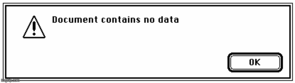 Document contains no data - Imgflip