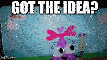 Julie the purple Choopie saying Got the idea? - Imgflip