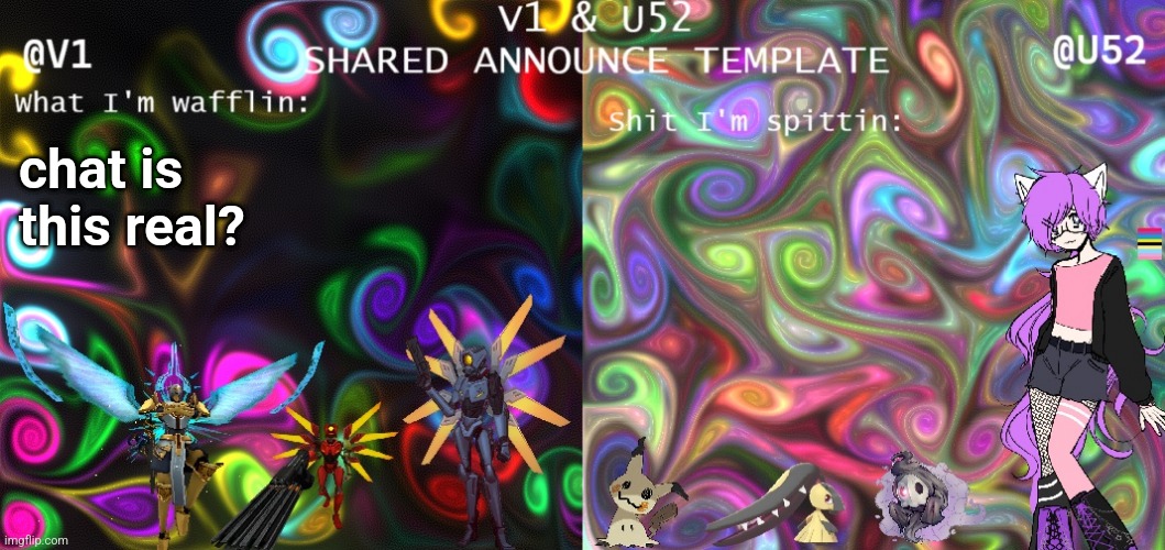 V1. and U52's shared template - Imgflip