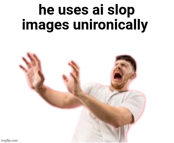 he left all caps on(custom) - Imgflip