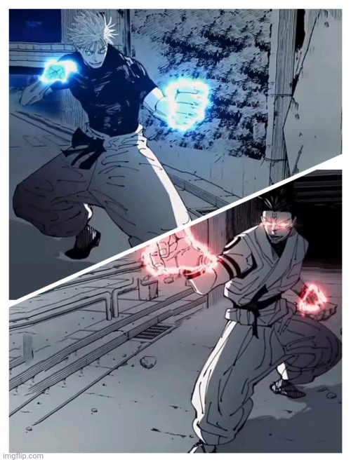 gojo vs sukuna meme template - Imgflip