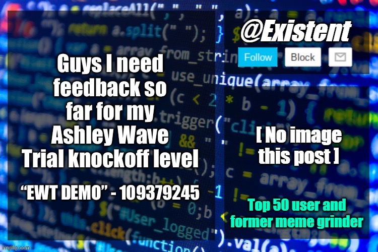 existent announcement temp - Imgflip