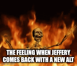 skeleton burning - Imgflip