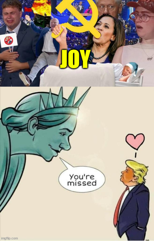dems have no joy for America... how could they? They're filled with ...
