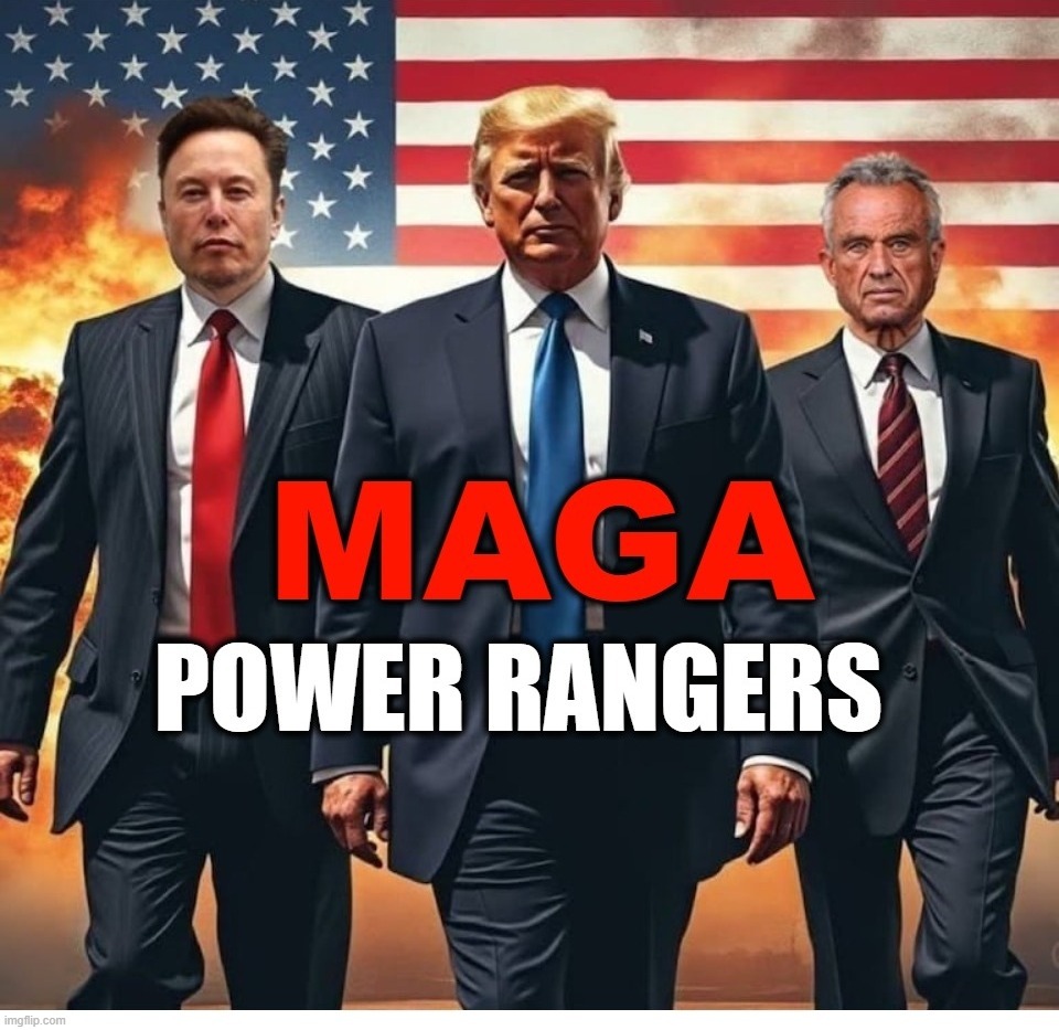 MAGA Power Rangers Triggering Liberals - Imgflip