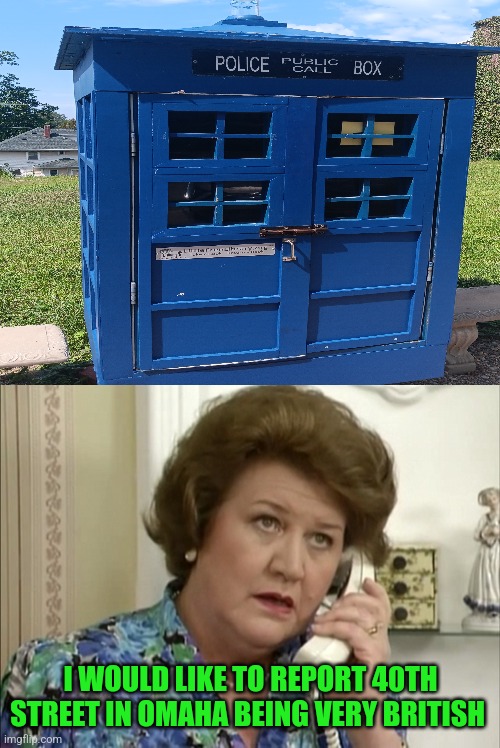 Hyacinth Bucket on phone - Imgflip
