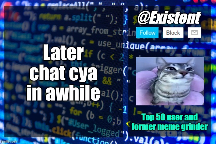 existent announcement temp - Imgflip