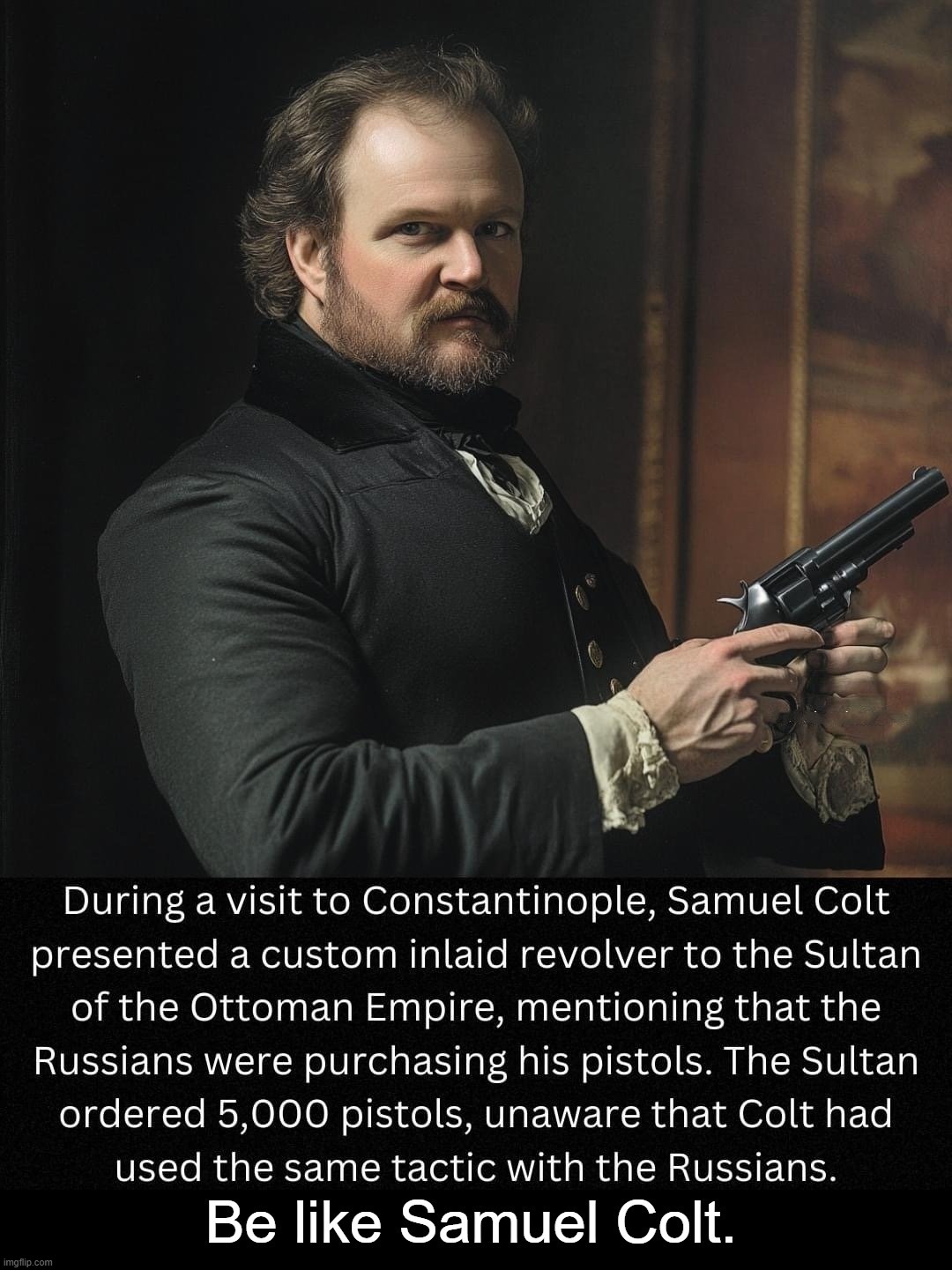Samuel Colt was a marketing Guru. Be Like Samuel. - Imgflip