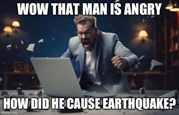 Angry computer man - Imgflip