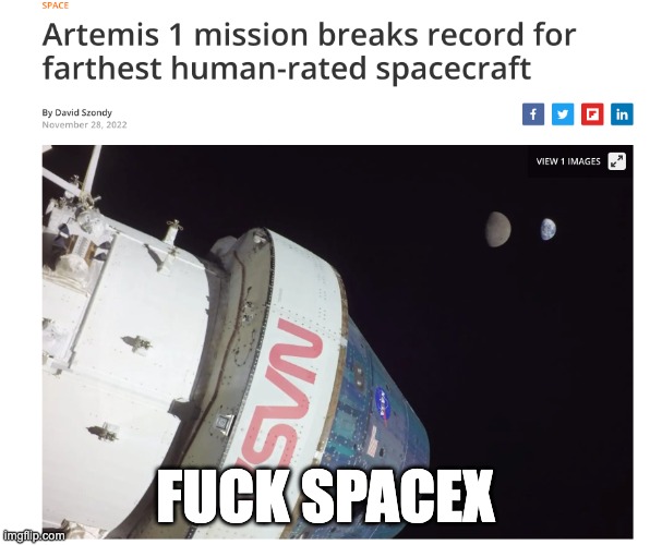 To all SpaceX fanboys - Imgflip