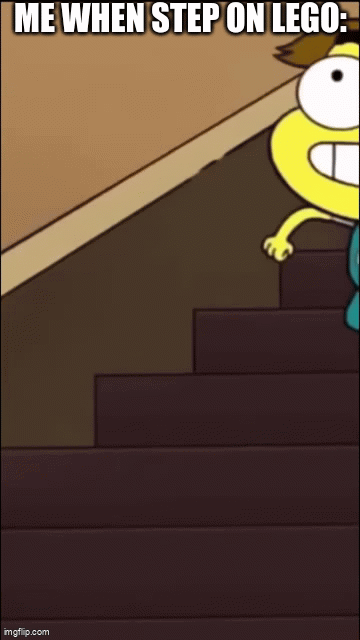 stepping on a Lego! - Imgflip