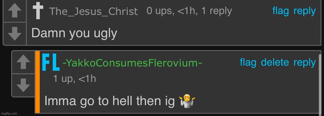 imma go to hell then ig - Imgflip