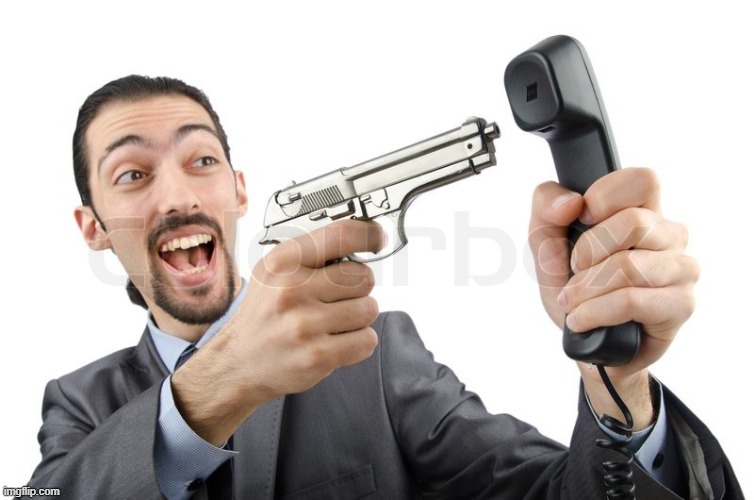 Guy shoots a phone - Imgflip