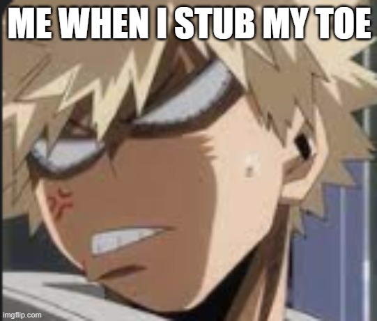 Angry Bakugo - Imgflip