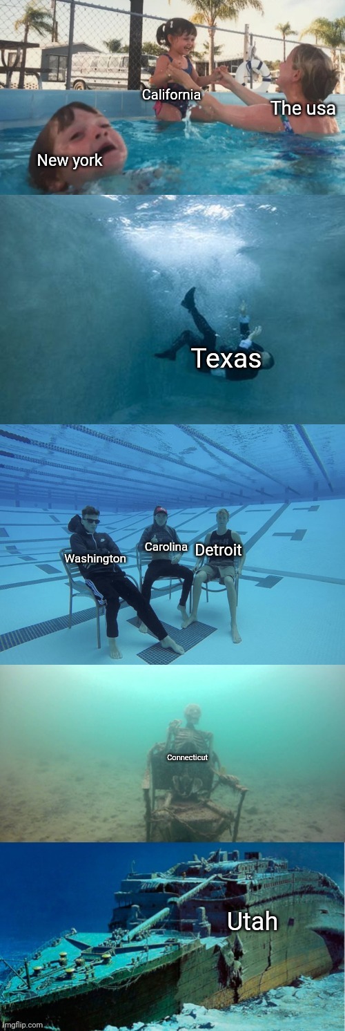 Mother ignoring drowning child extended - Imgflip