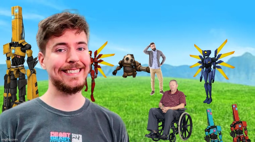 10 machines vs. 10,000 humans - Imgflip