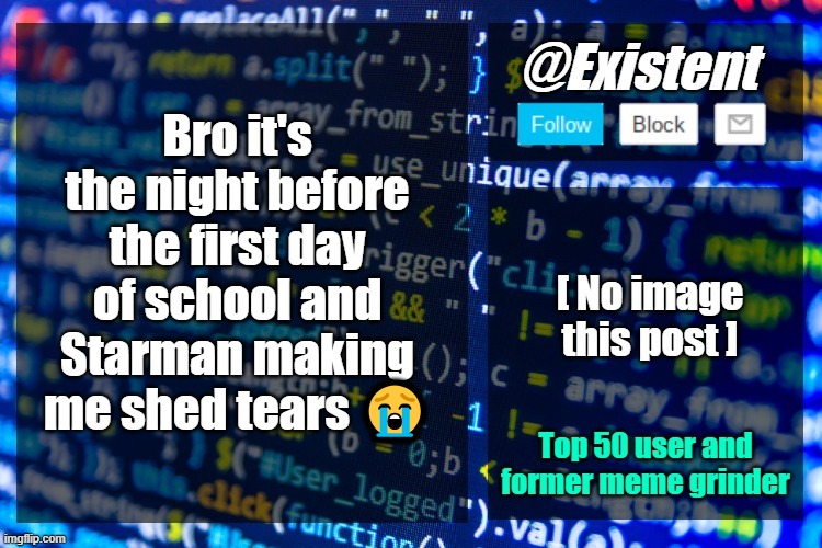 existent announcement temp - Imgflip