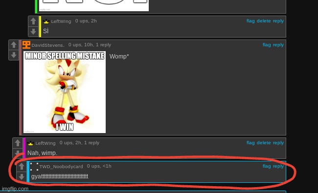this comment is so random bro were just saying yes and no over and over ...