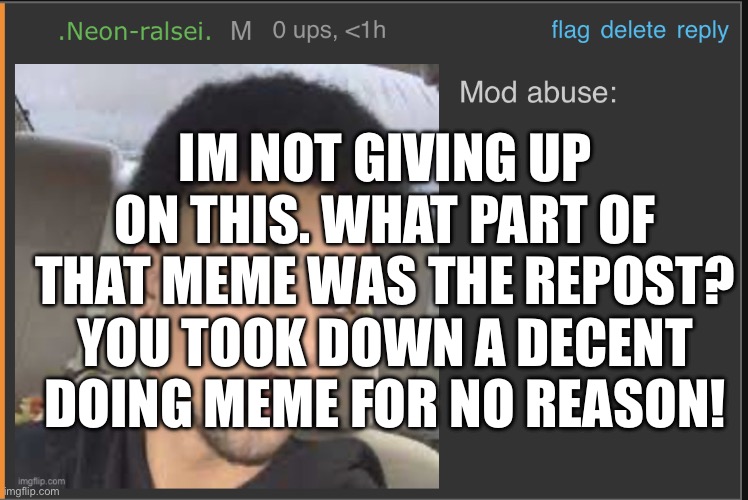 Milo note: I dunno the said meme sorry bro- Also I thought i already ...