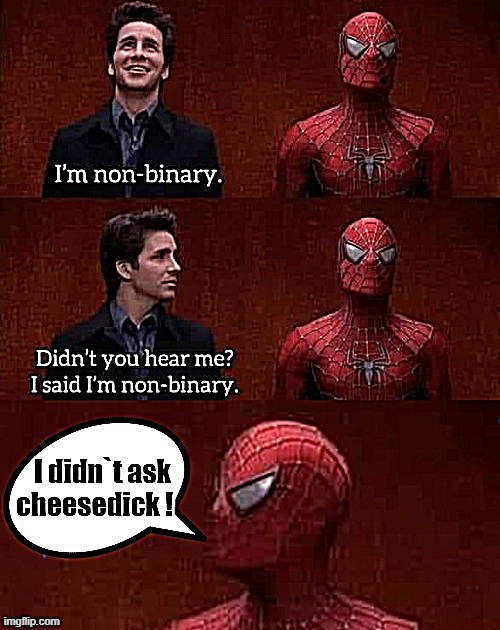 "I`m non-binary ! " - Imgflip