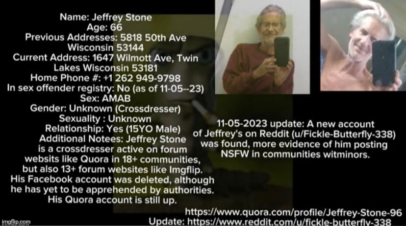 Listen, Ik that he’s a pedo but doxxing is NOT OKAY! - Imgflip