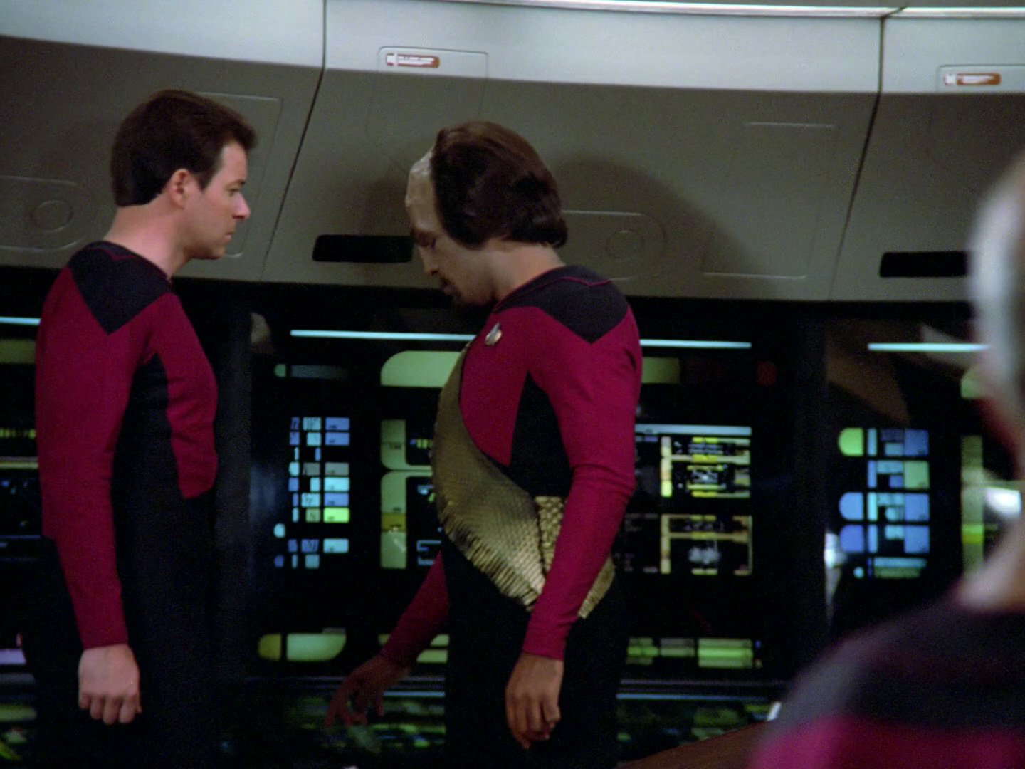 Riker Worf Enterprise D Bridge Memes - Imgflip
