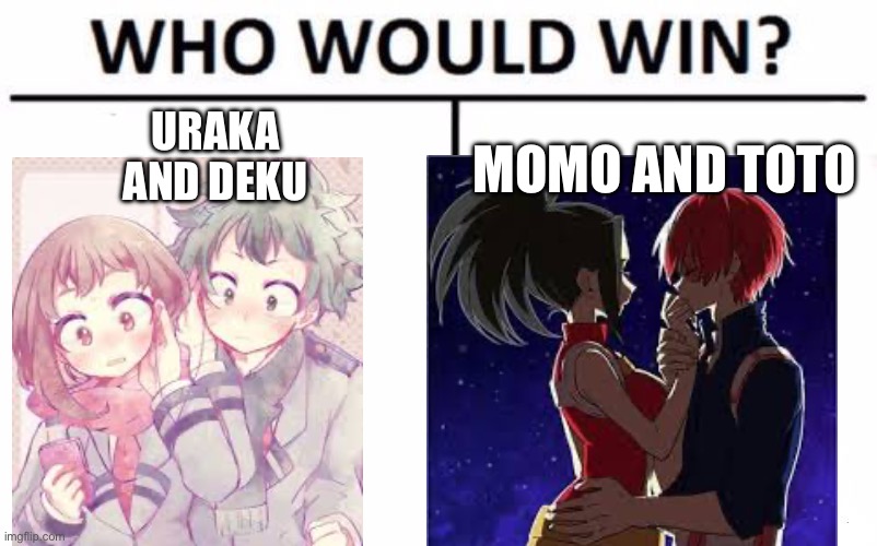 Mha couples who would win addition!!! - Imgflip